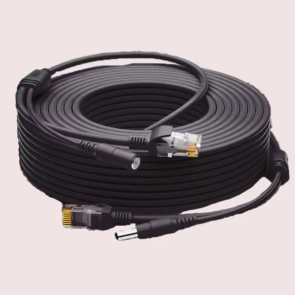 CCTV RJ45 Cable Ethernet Surveillance Camera DC Power Cat5 Internet Ne ...